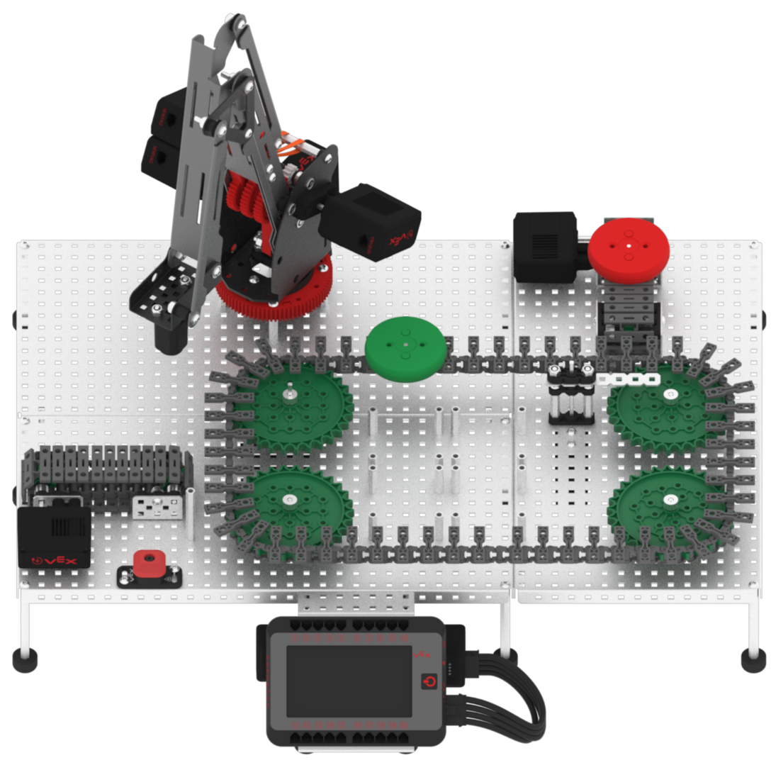 Vex Workcellv1 Using A Conveyor System Lab 9 Sort The Red And Green Disk